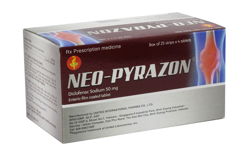 Tác dụng và liều lượng dùng thuốc Neo-pyrazon